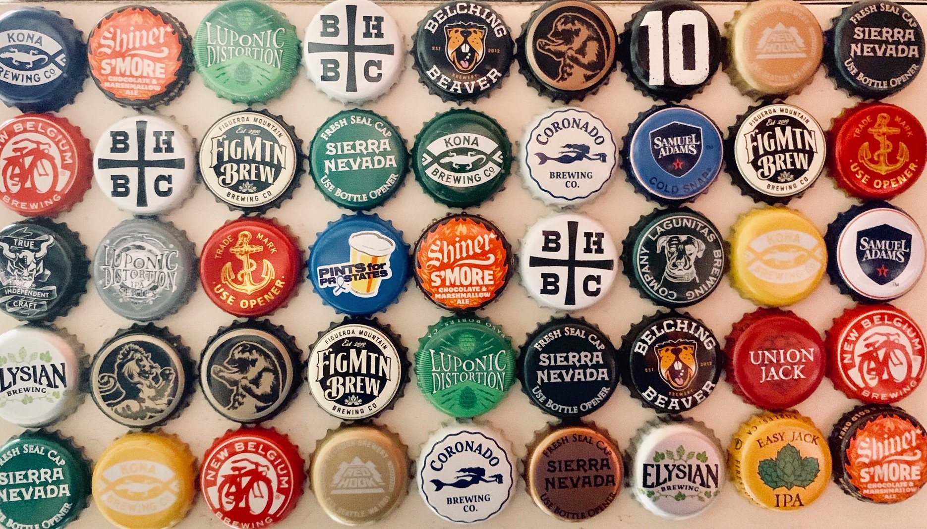 Beer Bottle Cap Magnet Set Craft Brewery Gift - Etsy