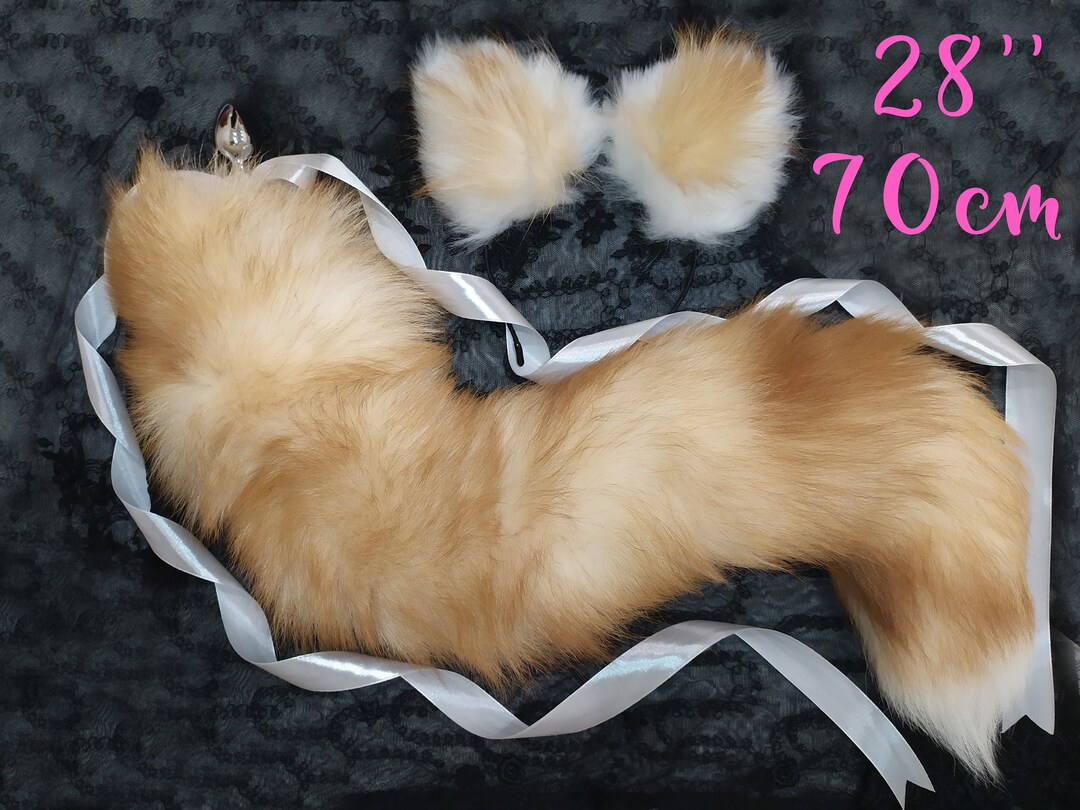Fox Ears and Tail Plug,tail Butt Plug and Ears,butt Plug Tail,tail ...