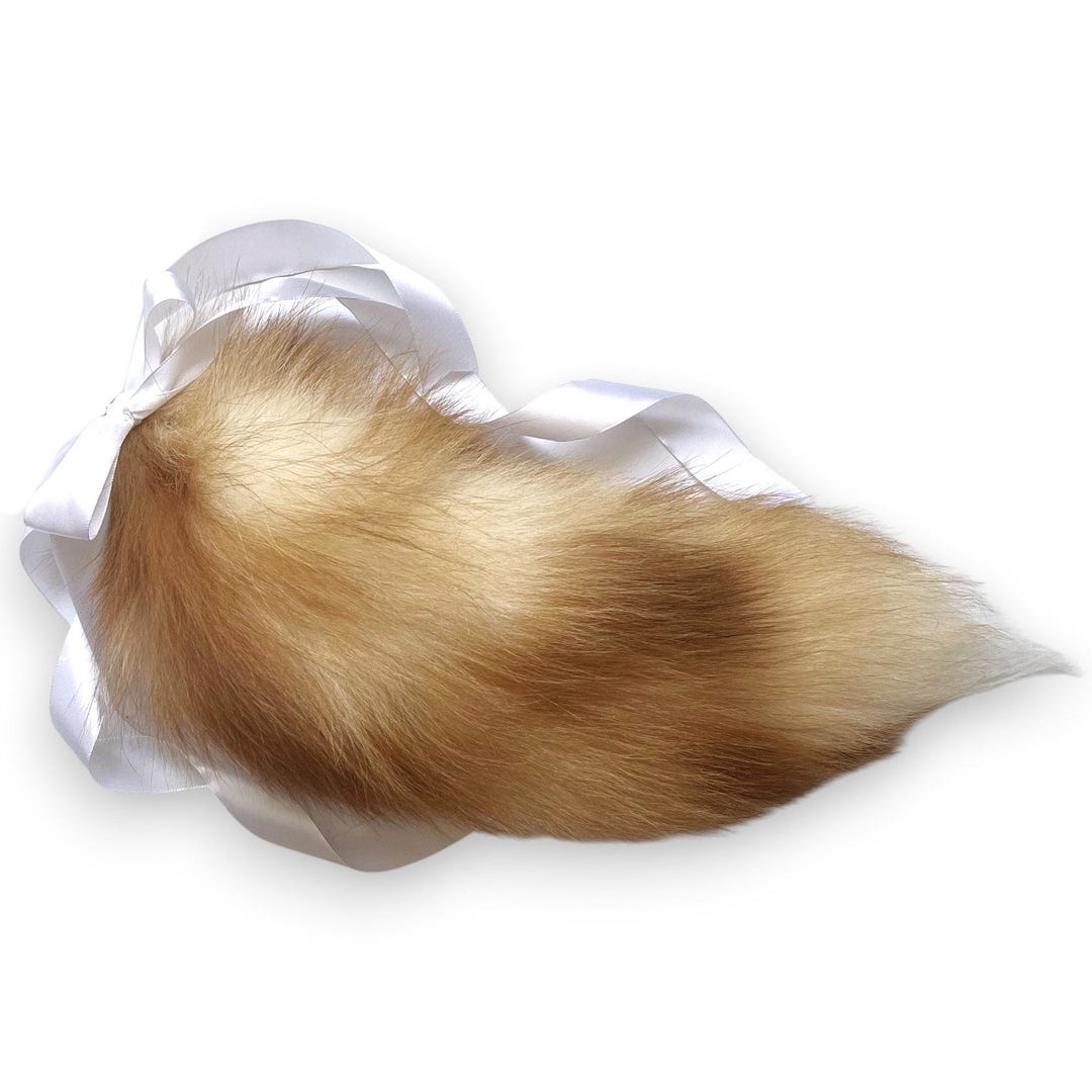 Red Fox Therian Tail - Real Fur Fox Tails for Cosplay Costume ...