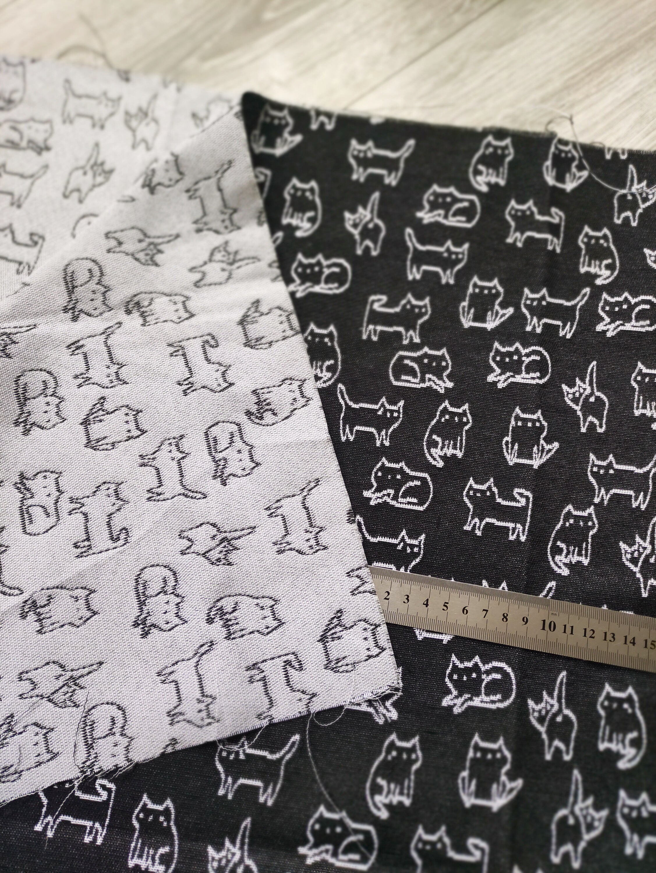Cats Butt Tapestry Fabric Scraps by 1/2 Yard Kitten Print Fabric Double ...