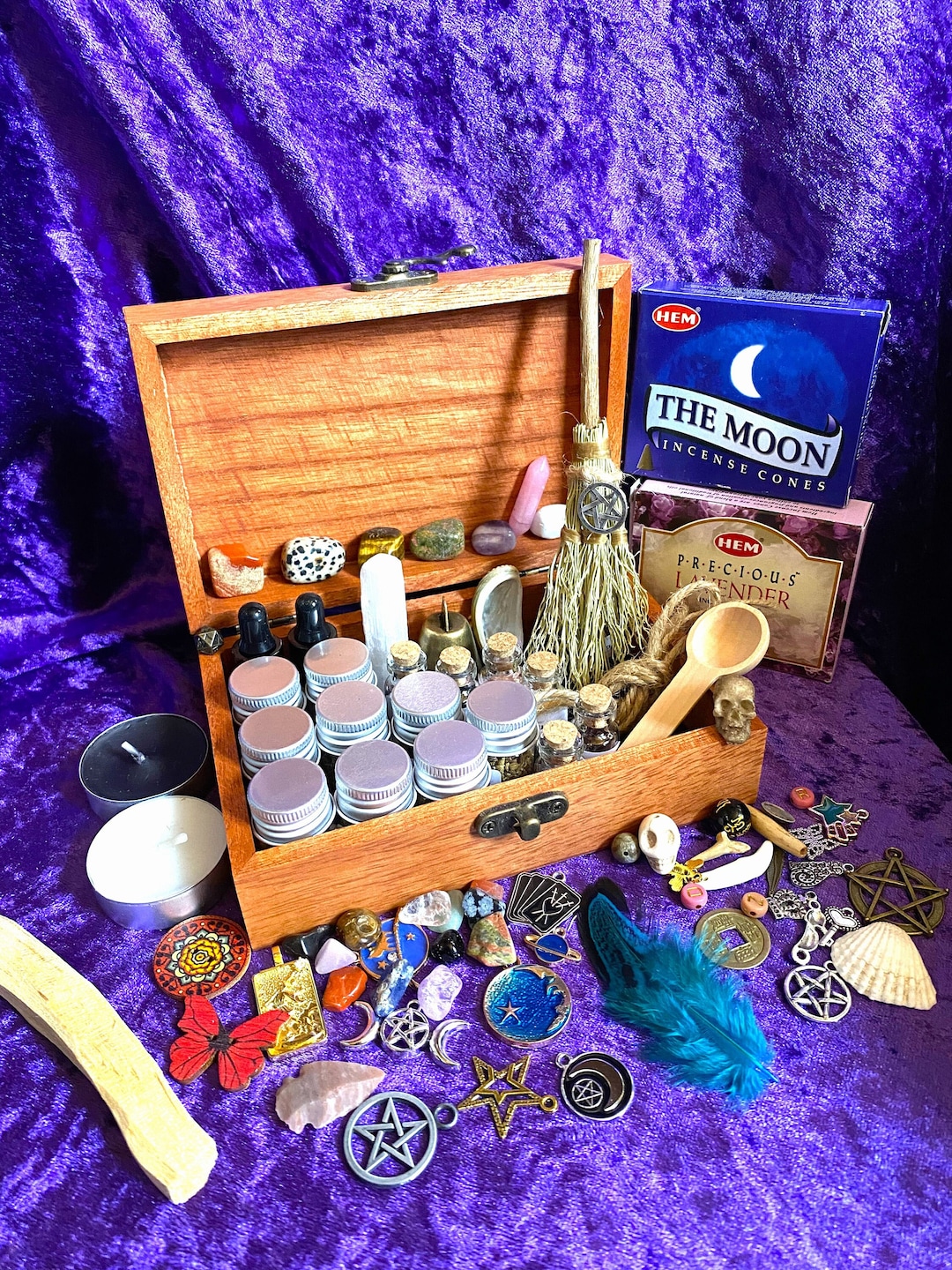 Witchcraft Kit on the Go, Mini Witch Kit, Mini Altar Set, Portable ...