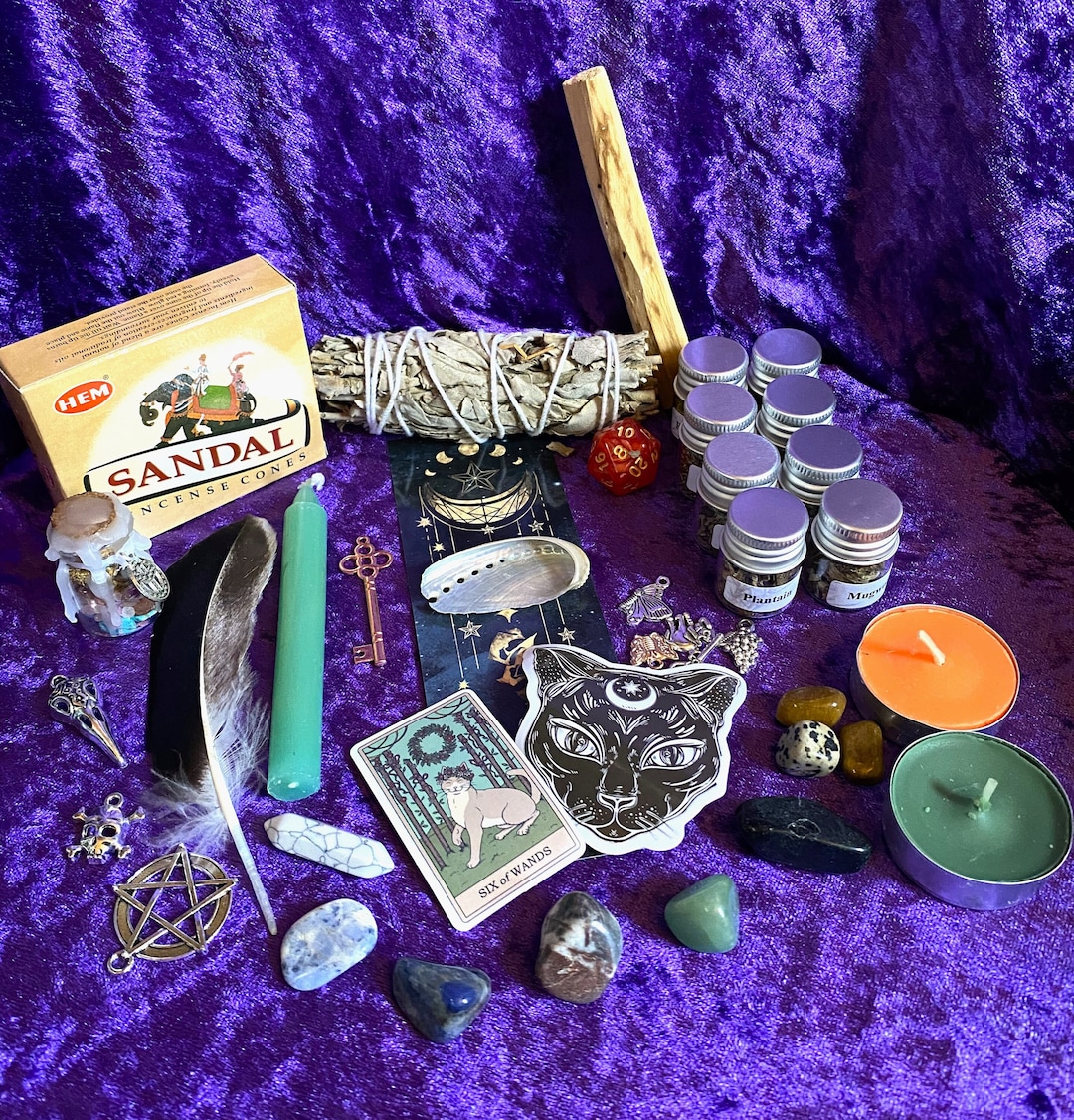 Witchcraft Kit Medium 35 Items, Witchcraft Supplies, Wicca Supplies ...