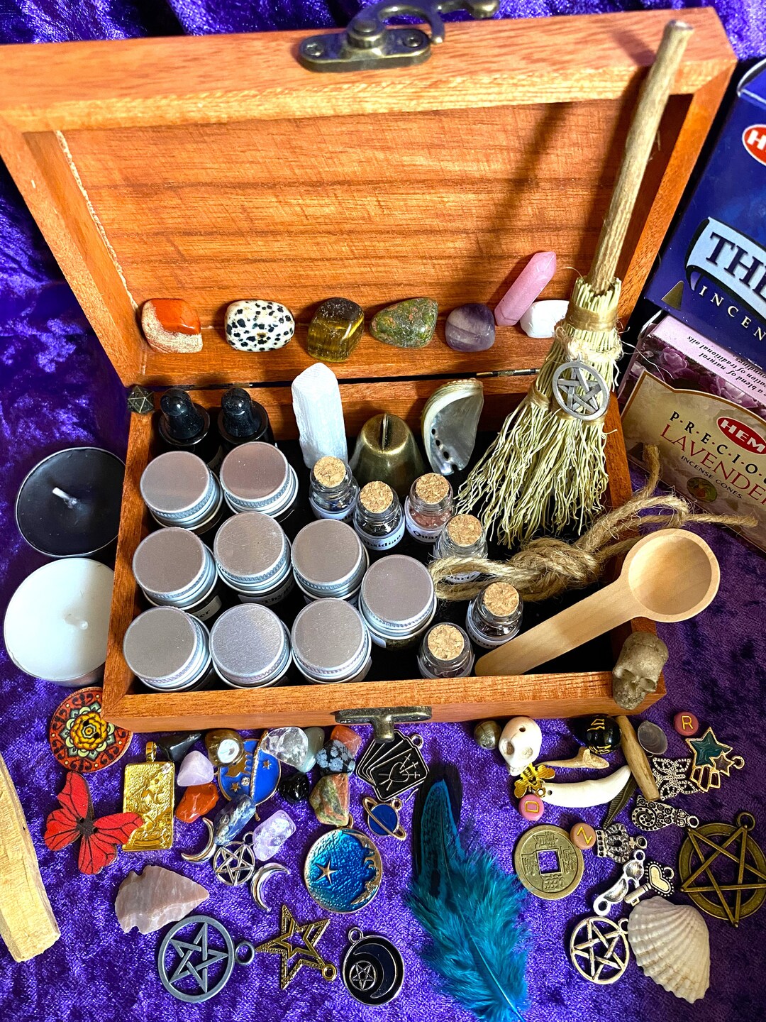Witchcraft Kit on the Go, Mini Witch Kit, Mini Altar Set, Portable ...
