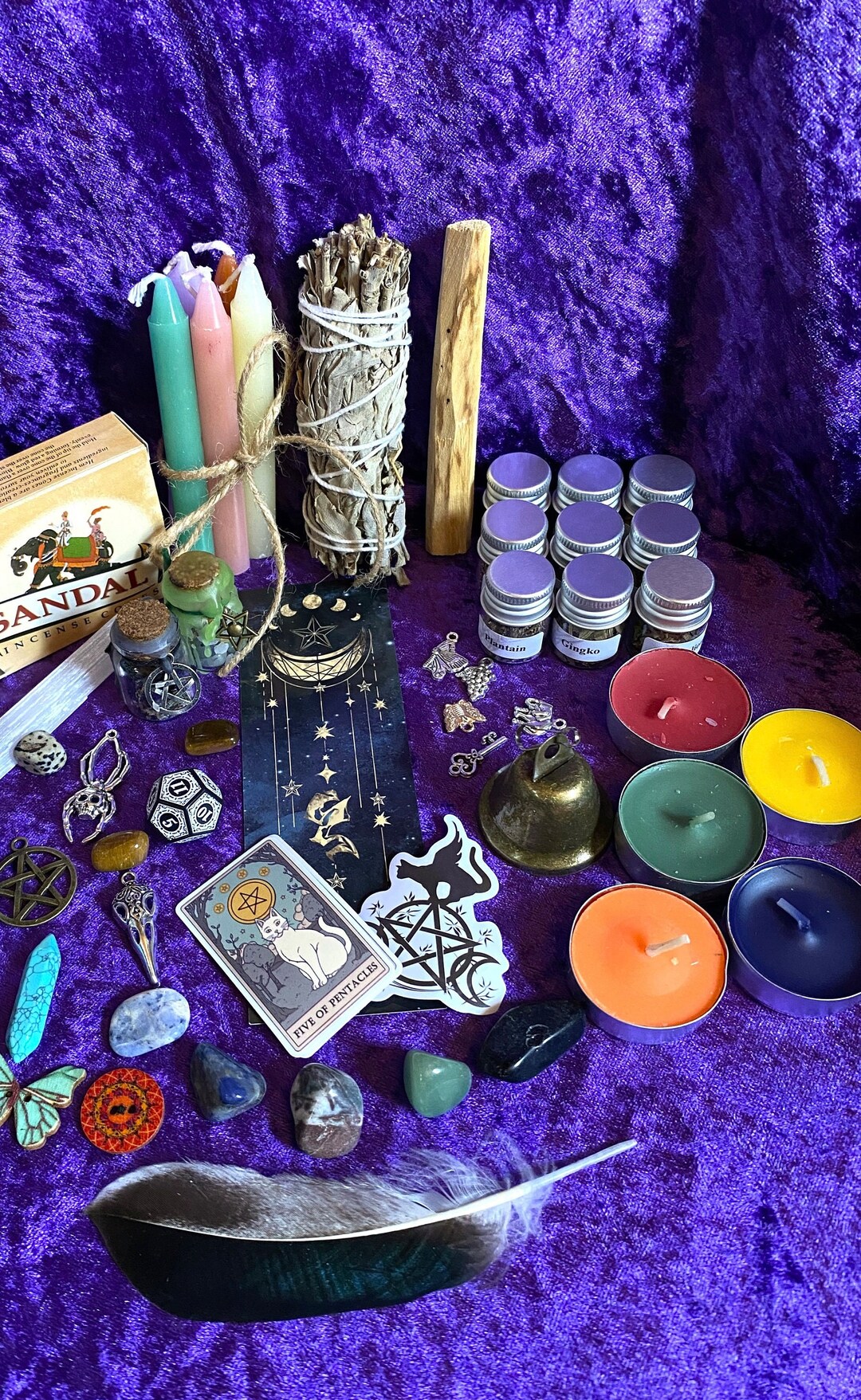 Witchcraft Kit Large 50 Items, Witchcraft Supplies, Wicca Supplies ...
