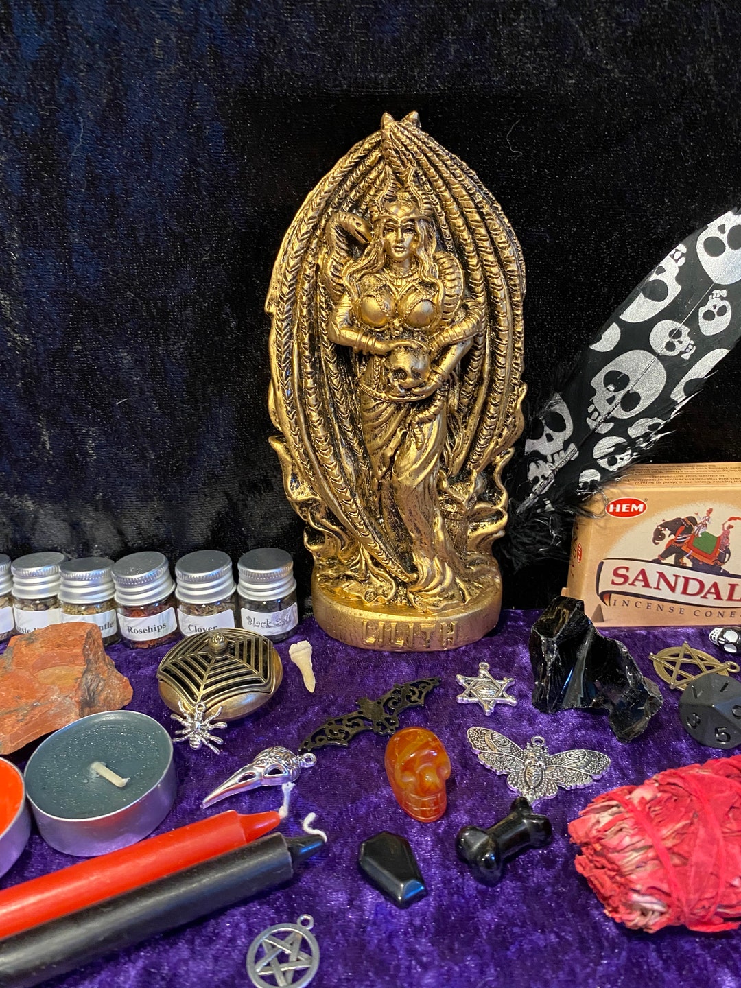 Lilith Altar Set, Altar Supplies, Witchcraft Supplies, Witchy Things ...