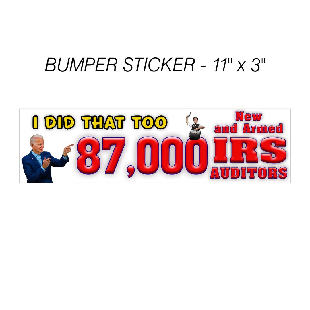 Joe Did That Too Bumper Sticker White - Etsy UK
