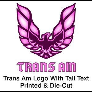Trans Am Logo With Text Decal - Etsy