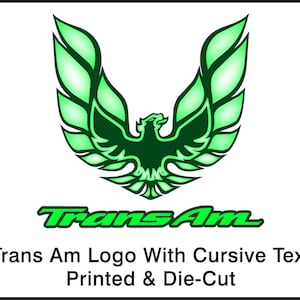 Trans Am Logo With Script Text Decal - Etsy