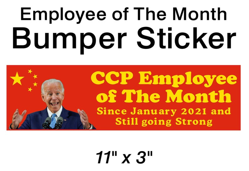 Employee of the Month Bumper Sticker - Etsy