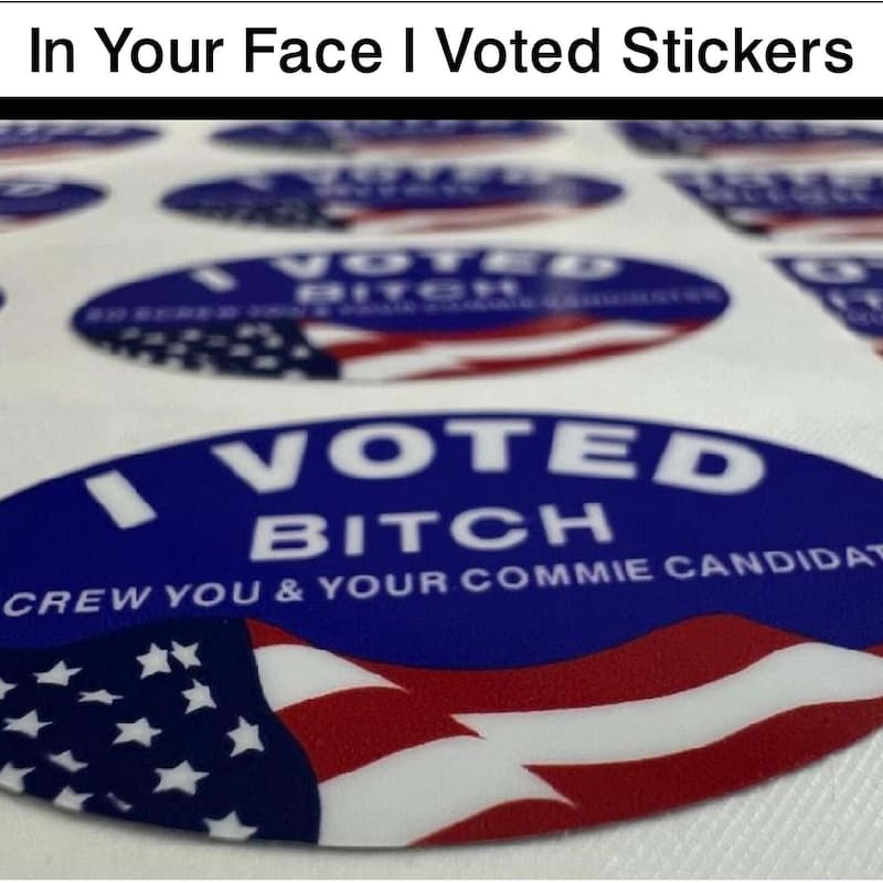 I Voted Sticker - Etsy