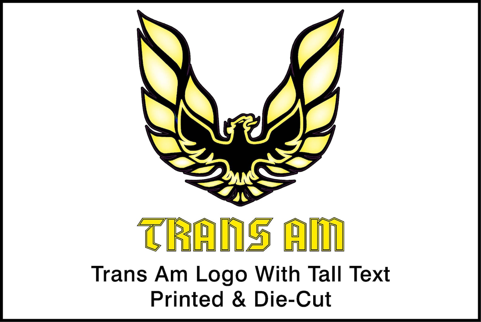 Logotipo de Trans Am con calcomanía de texto - Etsy México