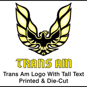 Trans Am Logo With Text Decal - Etsy