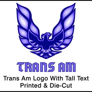 Trans Am Logo With Text Decal - Etsy