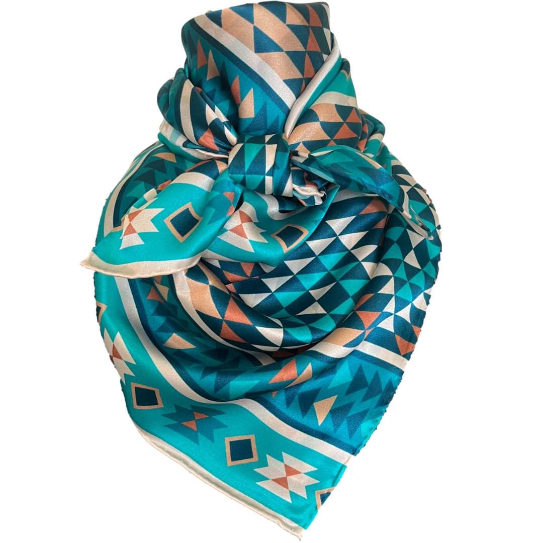 Cowtown Wild Rags - Aztec (trails to Tucumcari) Silk Scarf Wild Rag ...