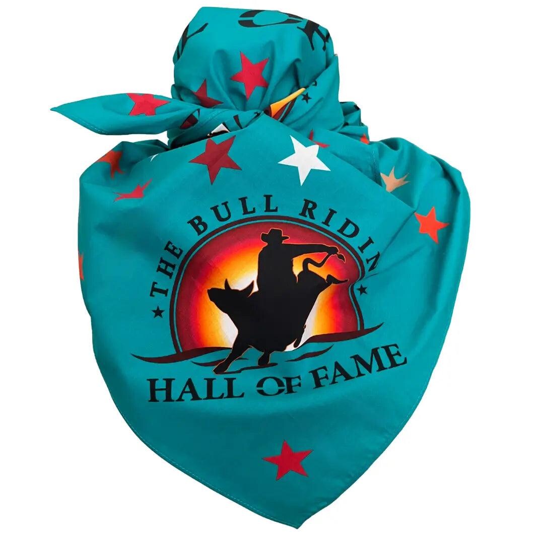 XL Bandana (bull Riding Hall of Fame) Wild Rag Cotton Cowboy Scarf - Etsy