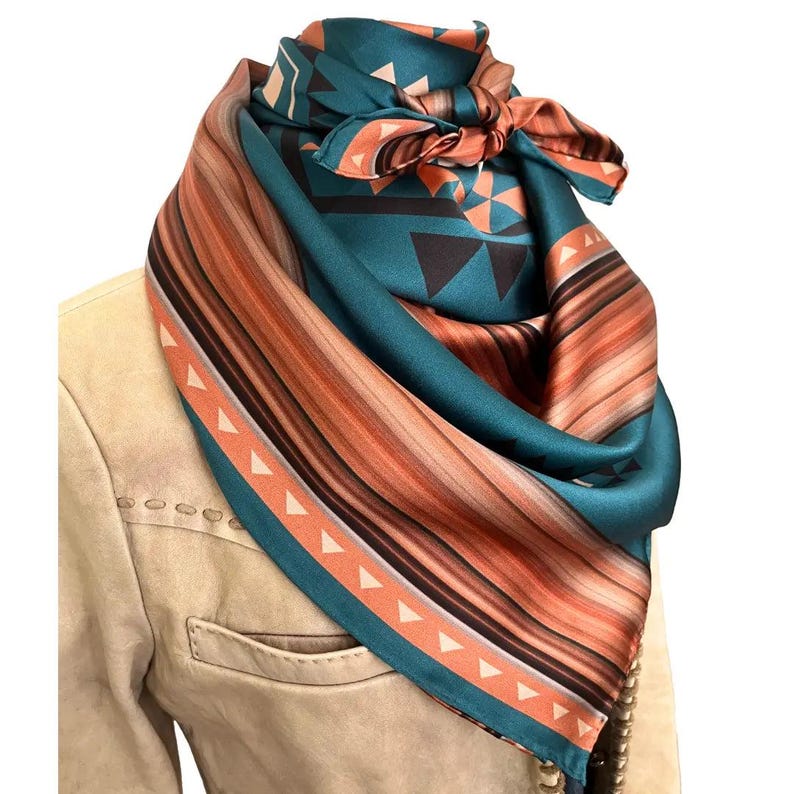 Serape Wild Rags (cowboy Canyon) | Silk Scarf | Bandana - Etsy