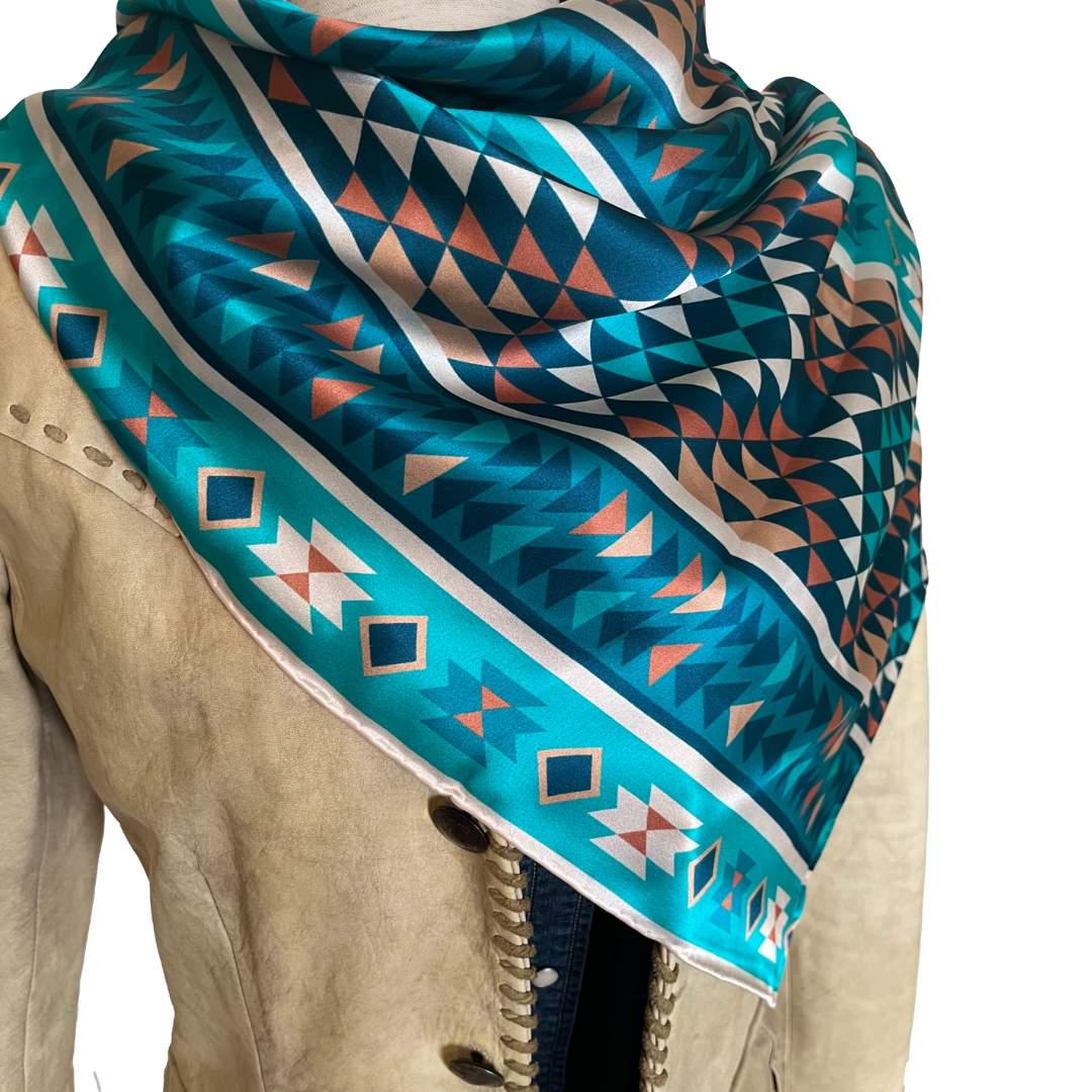 Cowtown Wild Rags - Aztec (trails to Tucumcari) Silk Scarf Wild Rag ...