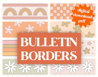 PRINTABLE Beach Bulletin Board Borders | Printable Classroom Borders ...
