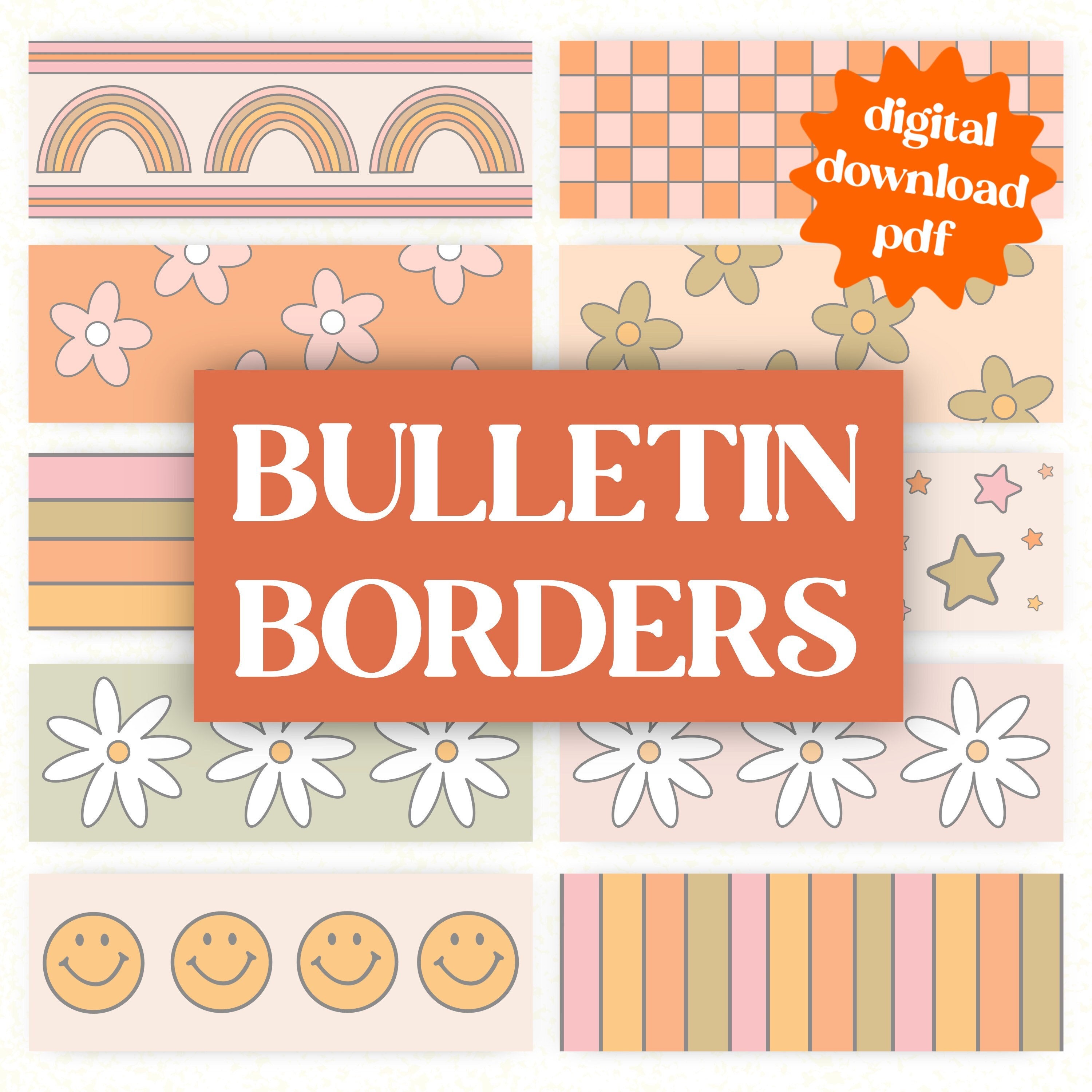 Bulletin Borders | Printable Classroom Borders | Elementary School ...