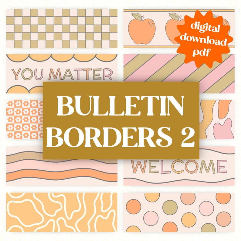 Bulletin Borders 2 | Classroom Decor | Classroom Borders | Bulletin ...