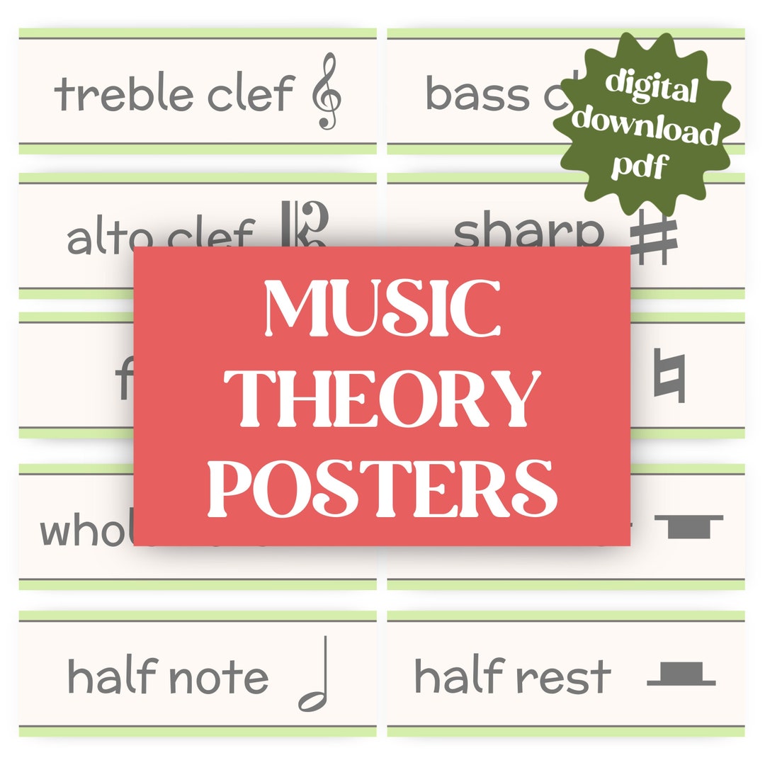 Music Theory Posters | Music Terms | Music Class Poster | Music Teacher ...