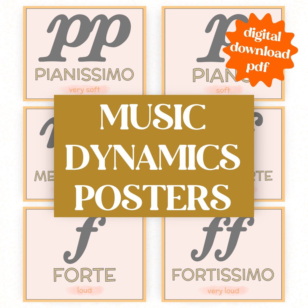 Music Dynamics Posters | Music Classroom Decor | Music Classroom ...