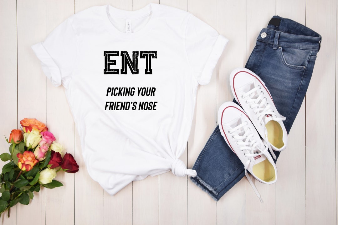 ENT Funny Ear Nose Throat Surgeon Gift Otolaryngologist | Short-sleeve ...