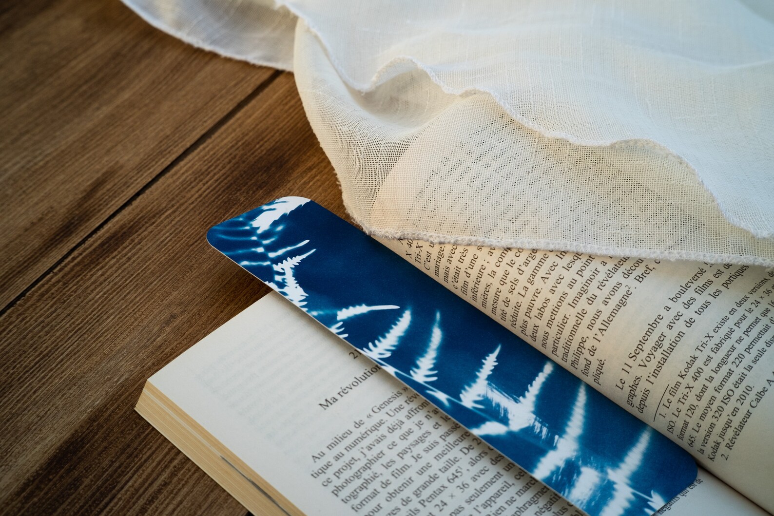 Two Random Bookmarks in Cyanotype Blue Bookmark Bookmark Flower - Etsy