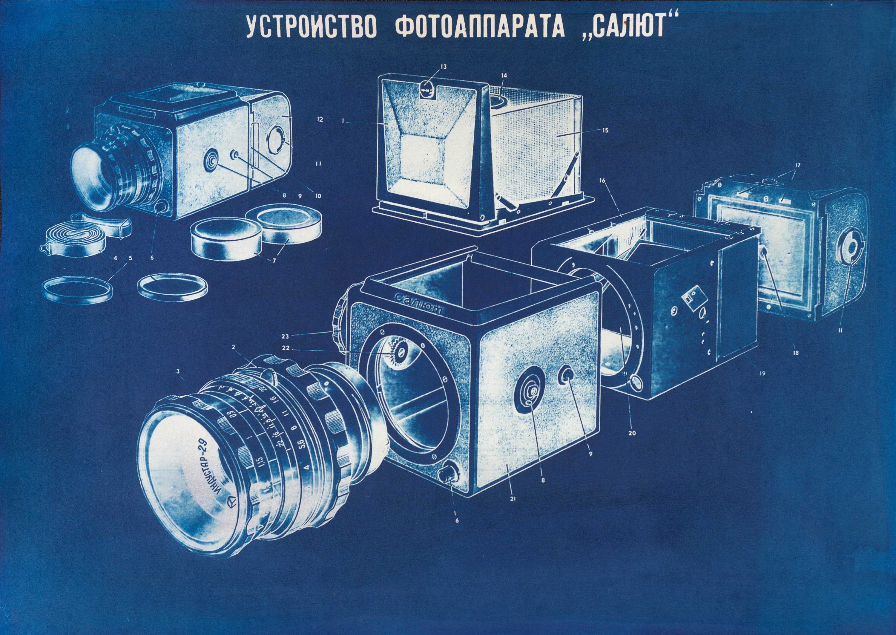 Camera Salyut SLR SLR 50s Artisanal Lens Industar 6X6 - Etsy