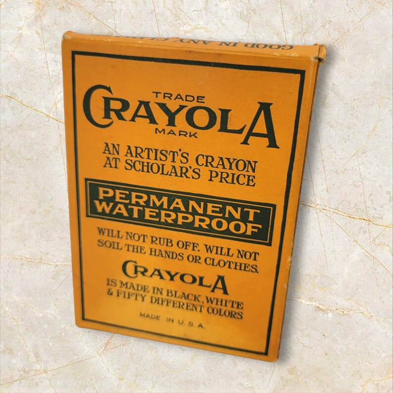 Early 1900's Original Antique No. 8 Crayola School Color Crayons Binney ...