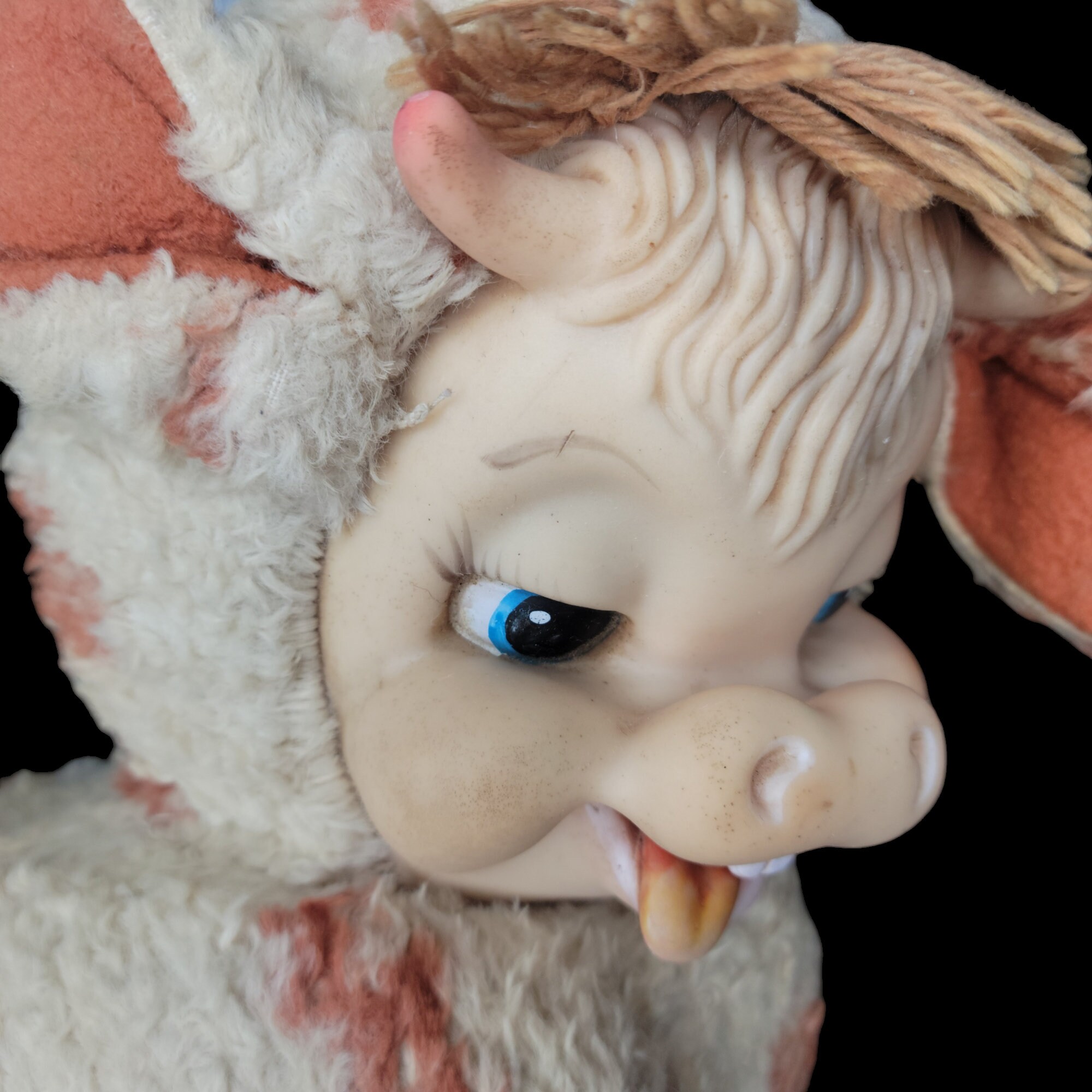 Vintage Rushton Star Creation DAISY BELLE Rubber Face Cow Plush 1950's ...