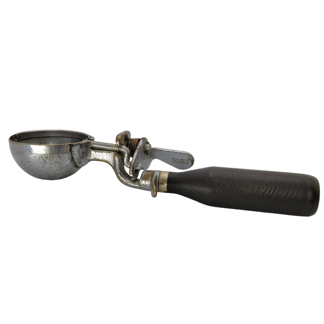 Vtg. Benedict Indestructo Ice Cream Scoop Size 16 to A Quart Spring ...