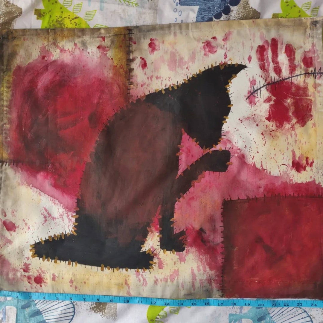 Hand Painted Our Flag Means Death Cat Flag, OFMD, Pirate Flag. - Etsy