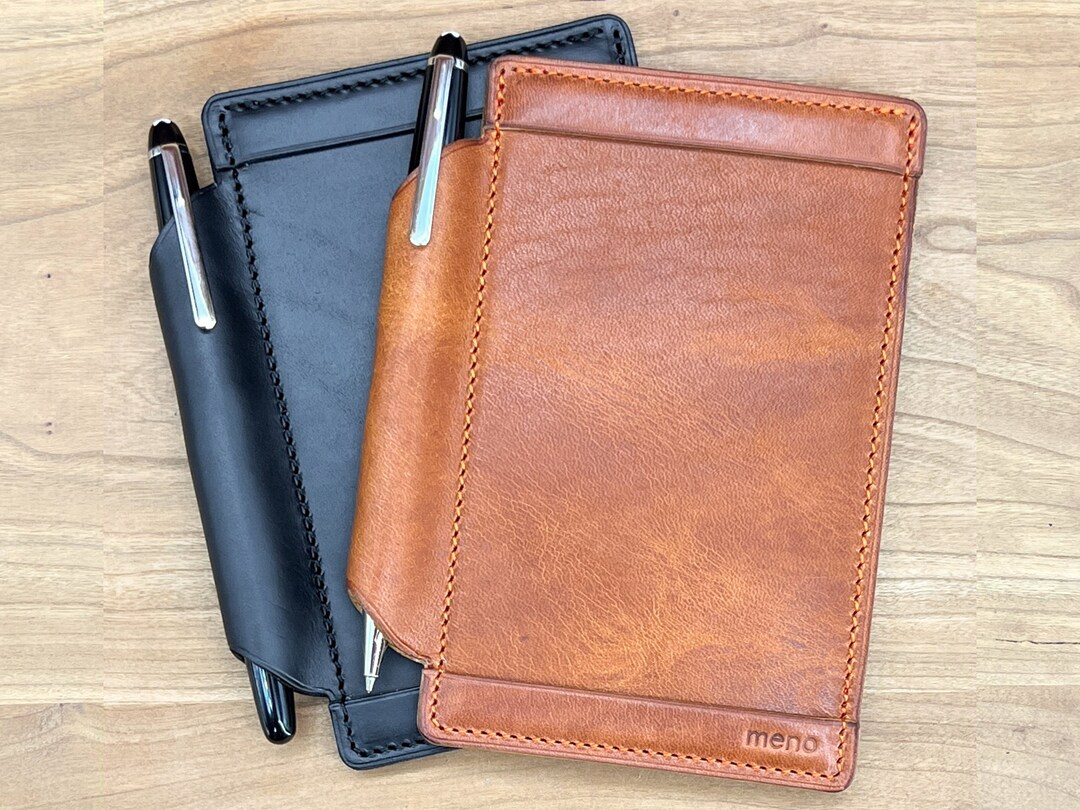 Handmade 3x5 Index Card Holder in American Horween Leather. Pocket ...