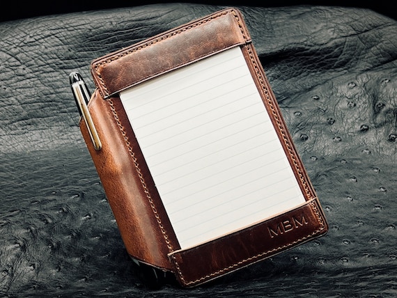 Leather Index Card Holder