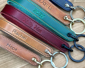 The Warden Horween Leather Key Dangler - Etsy