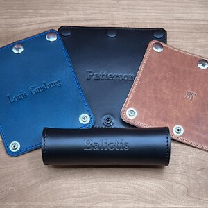 Handmade Leather Handle Cover With Snaps for Luggage. Made to Order ...