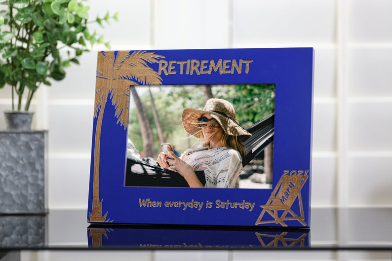 Retirement Travel Picture Frame Personalized Coworker Frame - Etsy