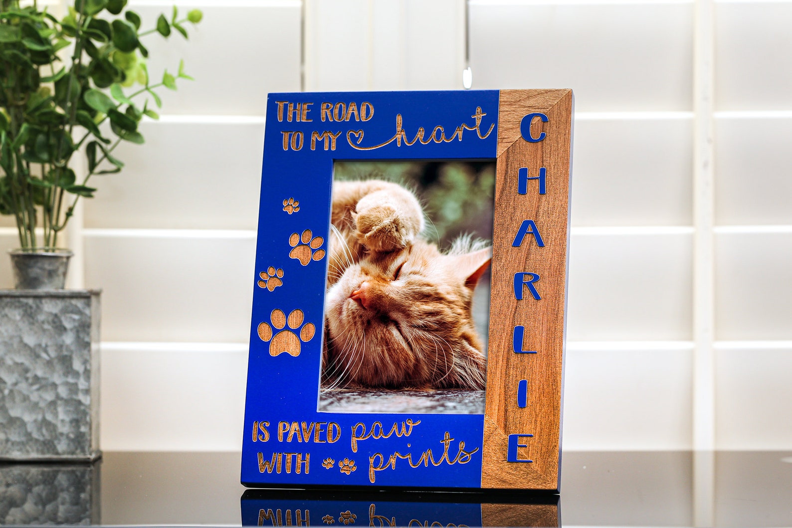 Dog or Cat Personalized Picture Frame Pet Lover Gift - Etsy