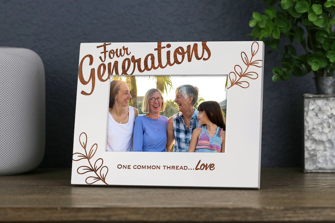 Generations Family Picture Frame Gift for Grandma, Keepsake Photo Frame ...