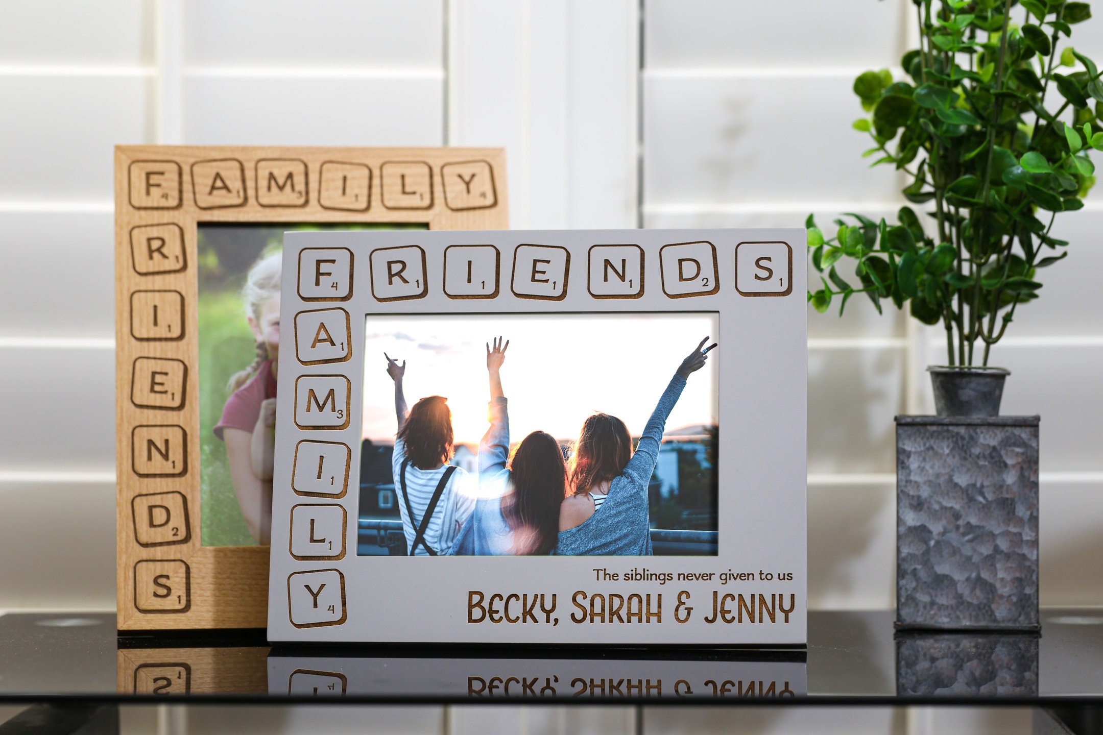 Best Friends Personalized Picture Frame Scrabble Theme Gift - Etsy