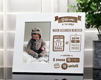 Baby Birth Frame | Etsy