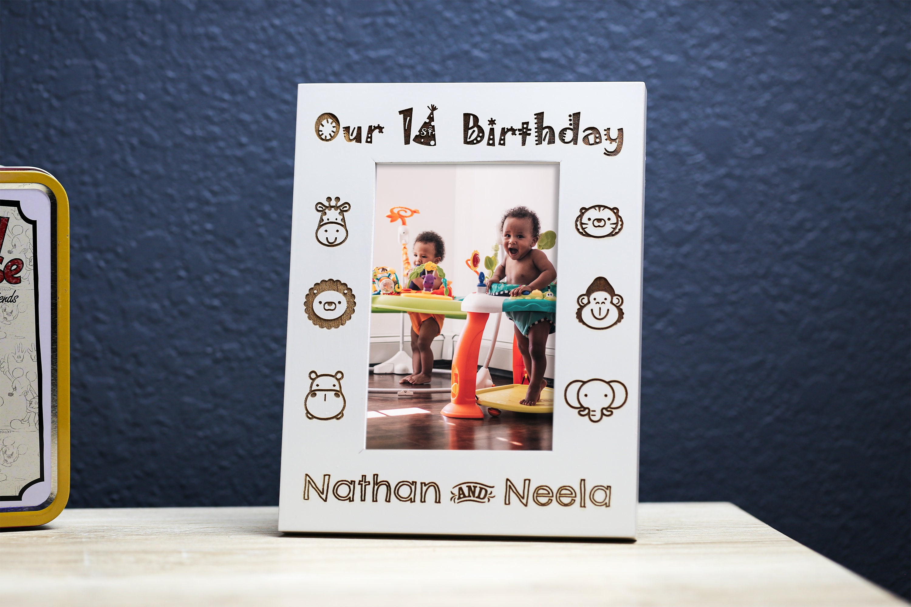 TWINS Birthday Frame Personalized First Birthday Gift | Etsy