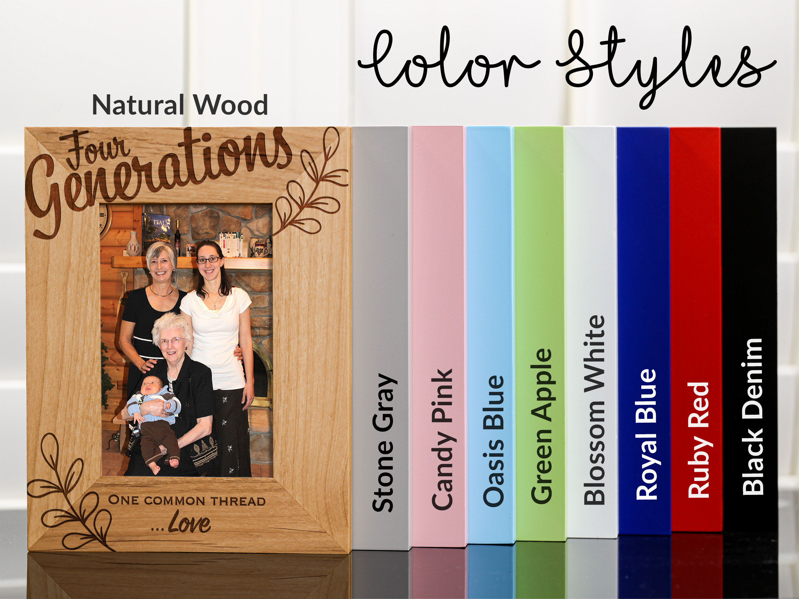 Generations Family Picture Frame Gift for Grandma Keepsake - Etsy