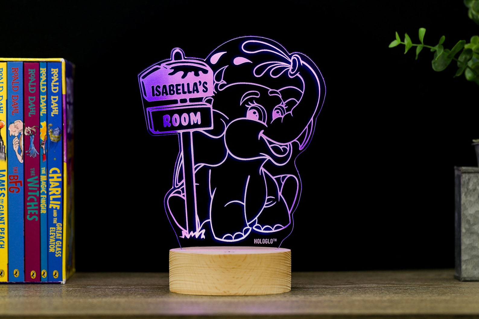 Elephant Bedroom Night Light Personalized Kids Room Decor - Etsy