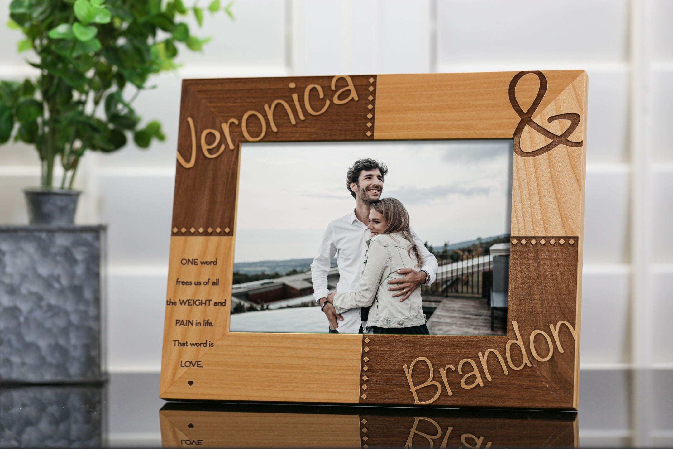 Personalized Wedding Picture Frame Anniversary Couples | Etsy