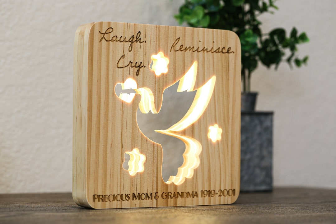 Remembrance Light Personalized, Dove, Memorial, Commemorative ...