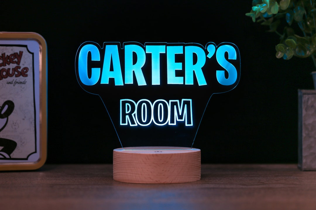 Custom Name Sign Decor Lamp, Personalized LED Night Light for Boy or ...