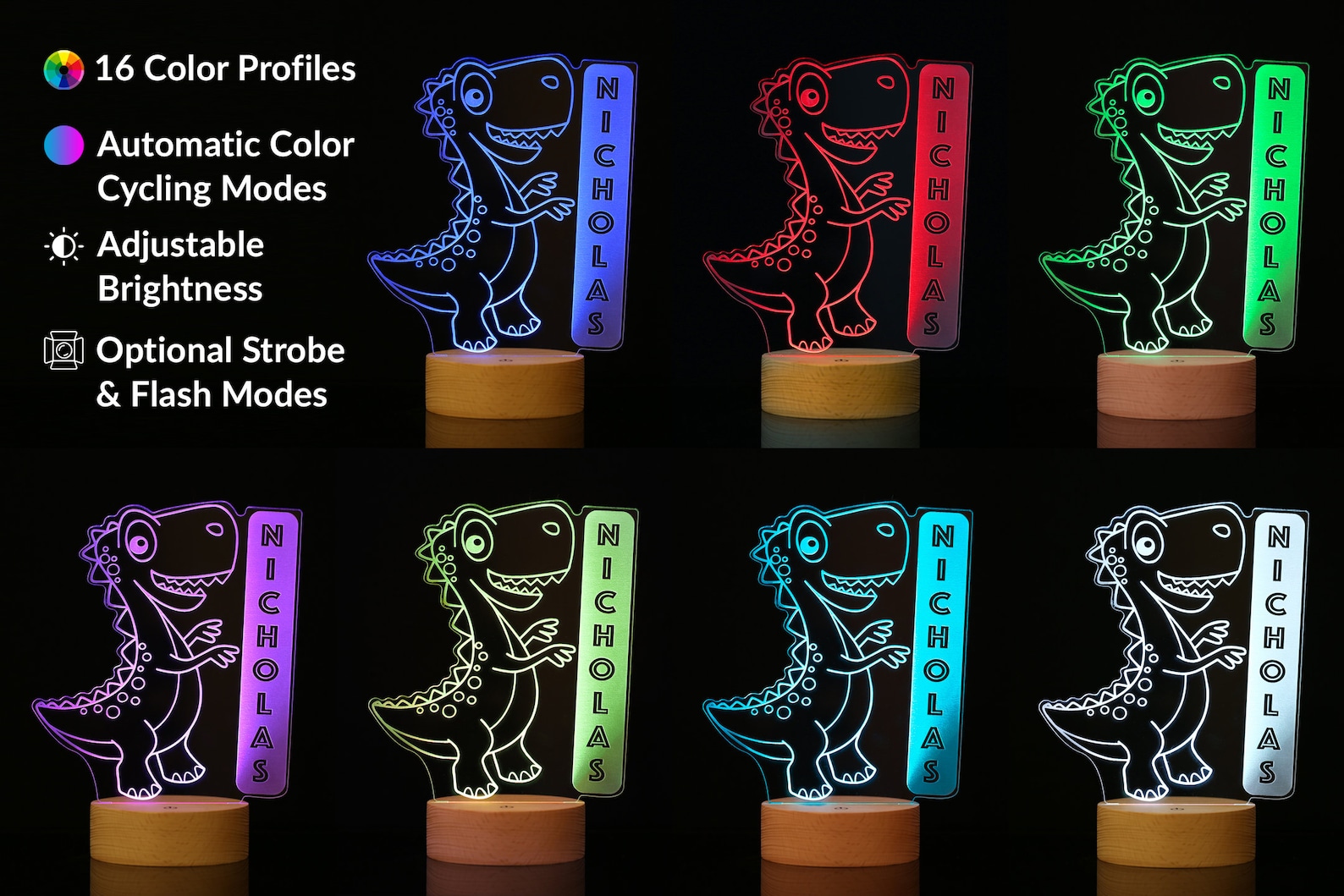 Gamer LED Night Light Personalized Kid's Room Video Game - Etsy