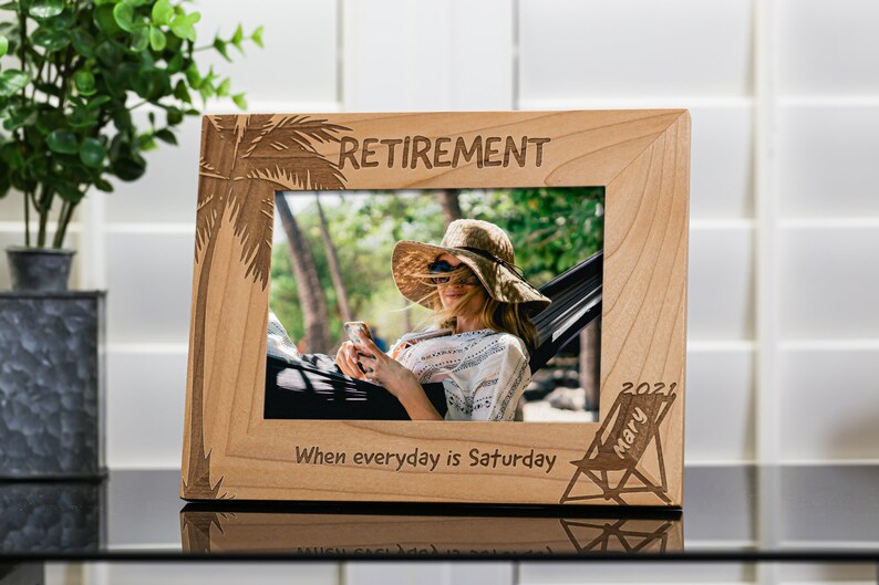 Retirement Travel Picture Frame Personalized Coworker Frame - Etsy